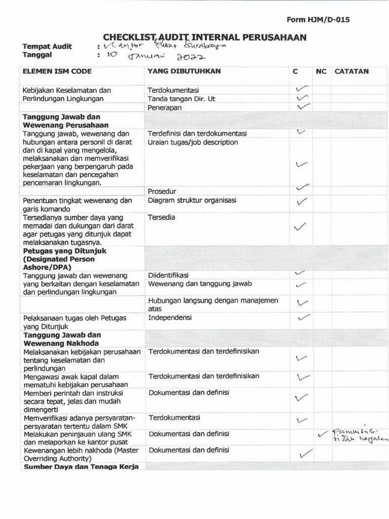 Audit Internal Prosedur | PDF