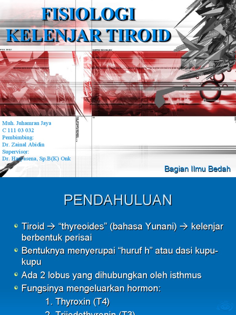 Anatomi Dan Fisiologi Kelenjar Tiroid | PDF
