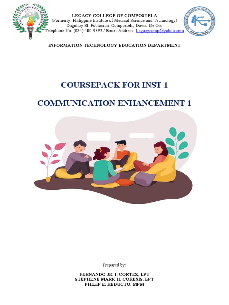 INST 1 Course Pack | PDF | Part Of Speech | Adverb