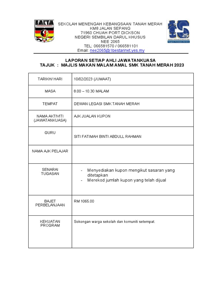 Laporan Ajk Program | PDF