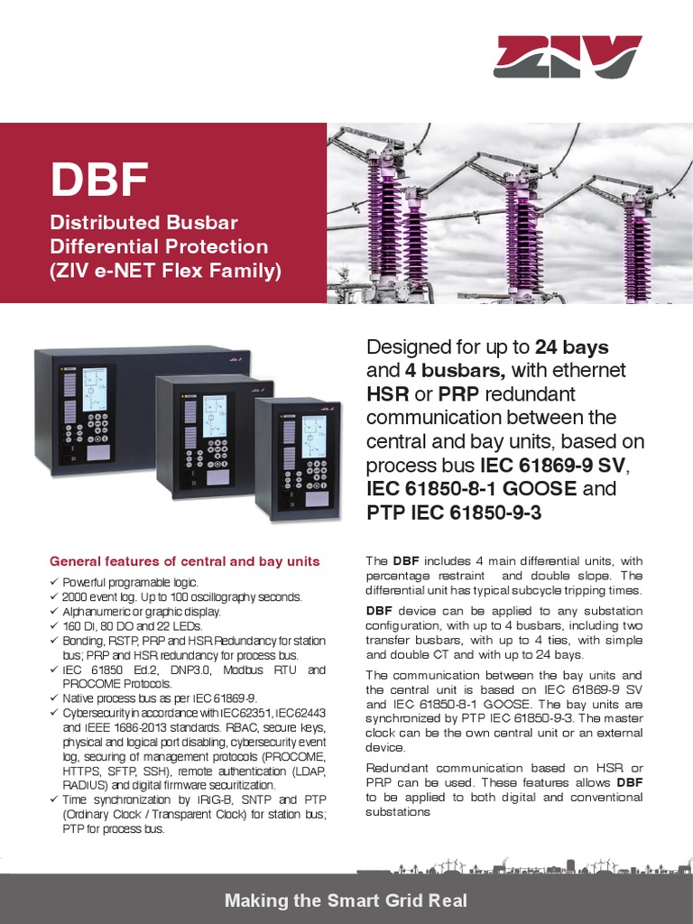 Dbf Distributed Busbar Differential Protection Pdf Computer