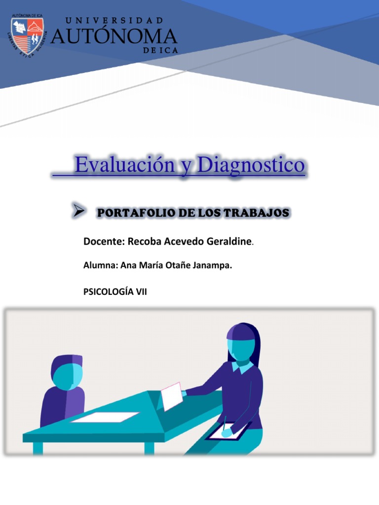 Evaluación y Diagnostico- PORTAFOLIO (1) | PDF | Medicina | Enfermedades y trastornos