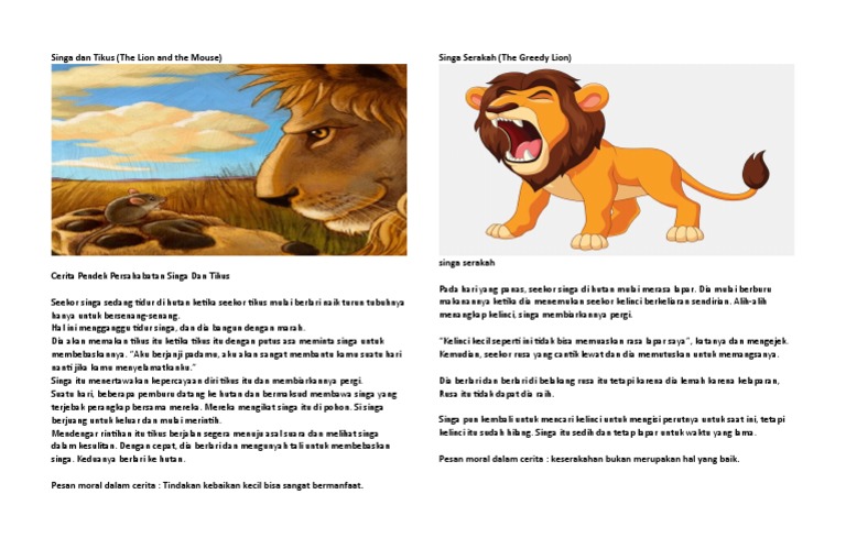 Singa Dan Tikus | PDF