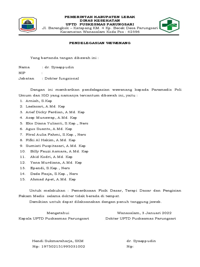 Delegasi Wewenang | PDF