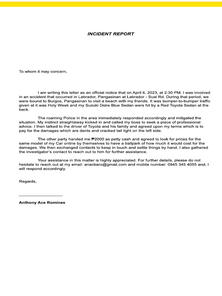 IR Anthony Ace Romines | PDF