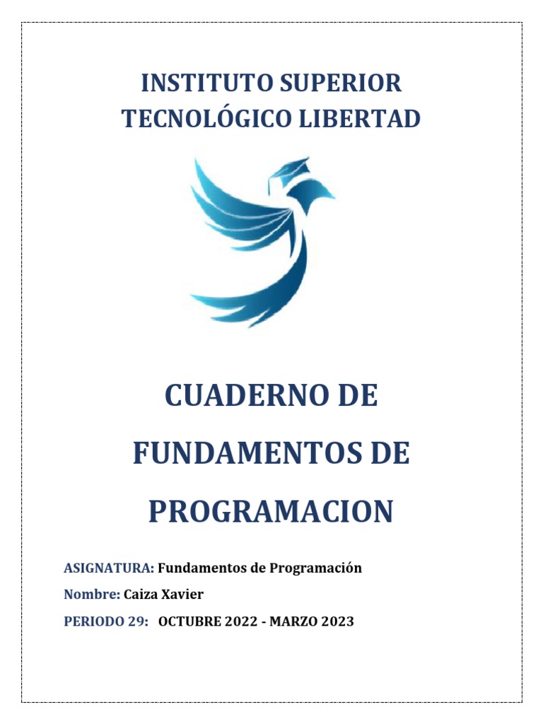 Cuaderno de Programacion | PDF | Gestión de tecnología de la información | Datos de computadora
