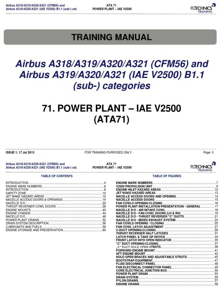 Ata 71 - B1 - Iae V2500 | PDF | Engines | Machines