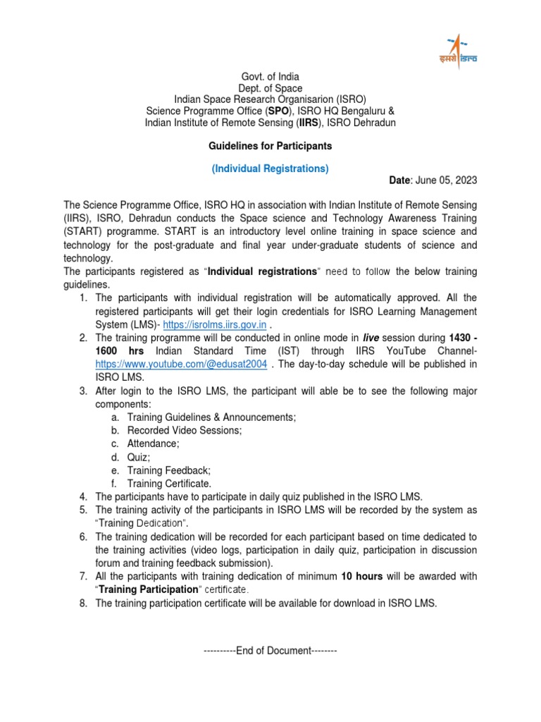 Course Guideline Student START Individual | PDF | Computers | Technology & Engineering