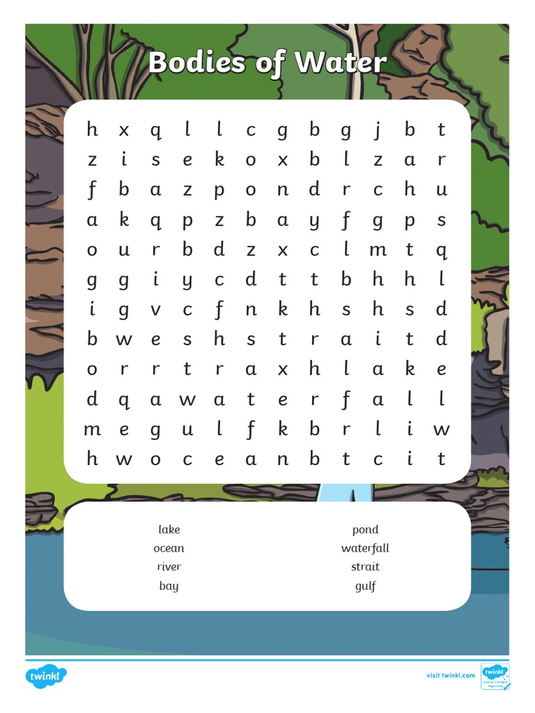 Bodies-of-water-word-search-english_ver_1 | PDF