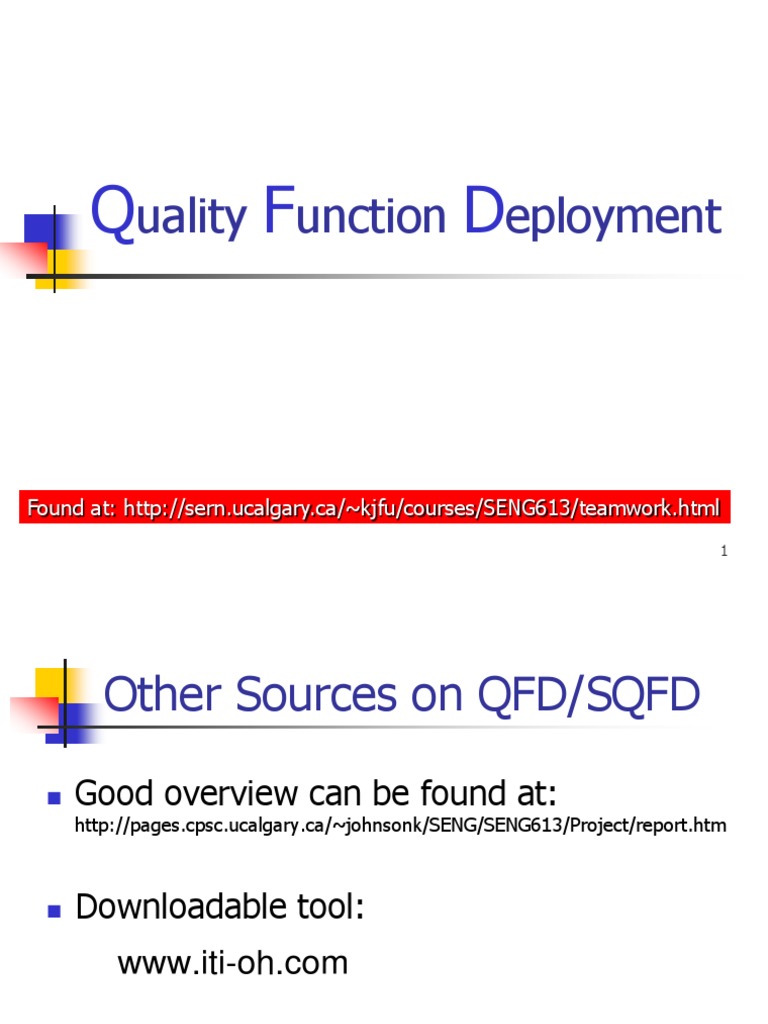 SQFD | PDF | Product Lifecycle | Systems Science