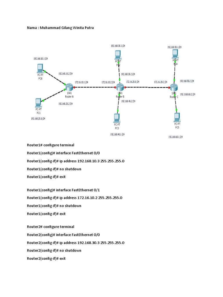 Router Configuration Commands Guide | PDF
