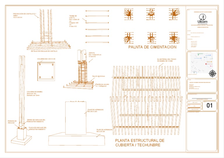 Lamina de Detalles 3 | PDF | Ingeniería estructural | Ingeniero civil