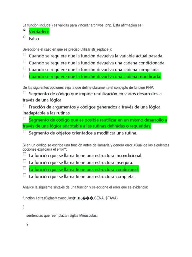 Funciones y argumentos en PHP | PDF | Informática