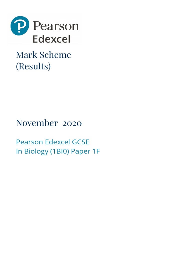Biology Gcse Marking Scheme | PDF | Active Site | Enzyme