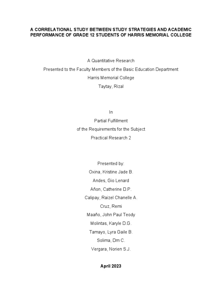 Practical Research 2 Group 2 Humss Chapter 1 and 2 | PDF | Learning ...