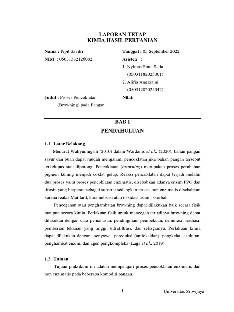 Proses Pencoklatan pada Pangan | PDF | Kesehatan Holistik