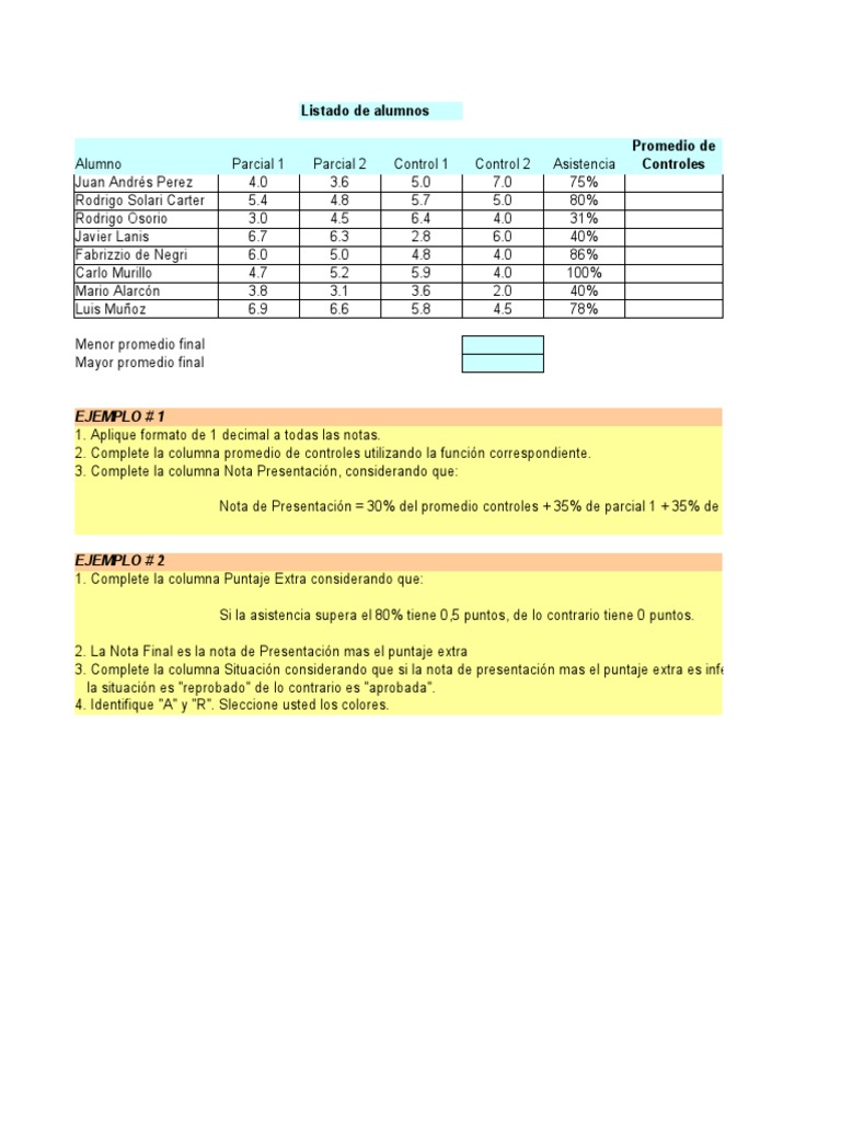 Actividad Excel 3 | PDF