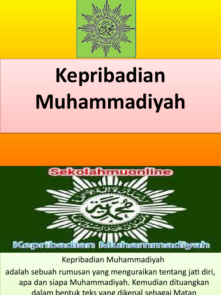 Kepribadian Muhammadiyah | PDF | Politik | Ilmu Sosial