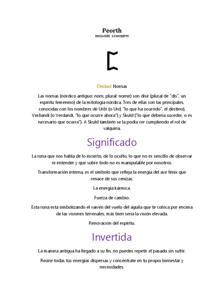 Peorth | PDF | Mitología nórdica