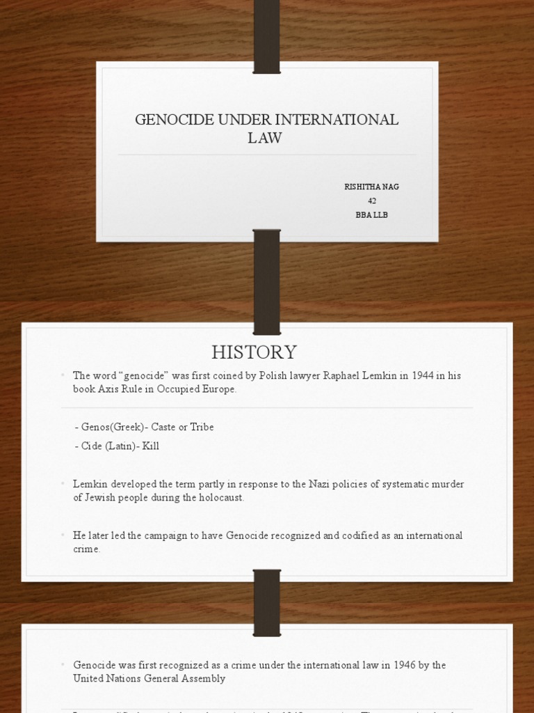 Genocide Under IL | PDF | Genocides | Intention (Criminal Law)