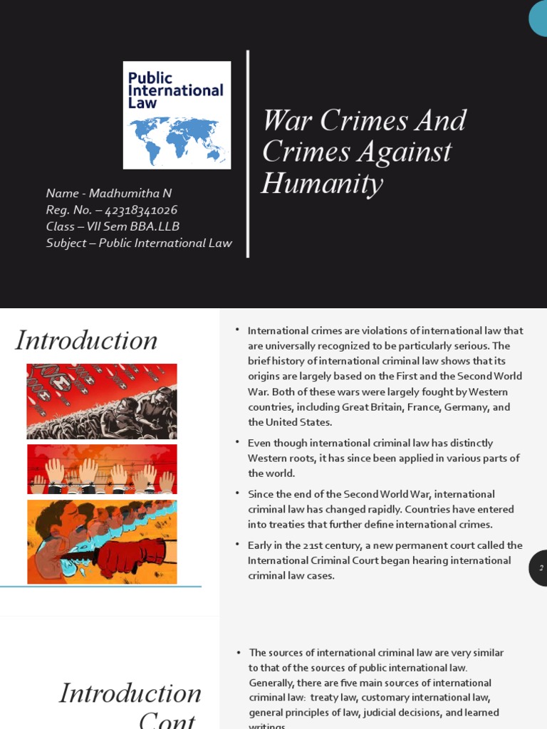 War Crimes and Crimes Against Humanity | PDF | Crimes Against Humanity ...