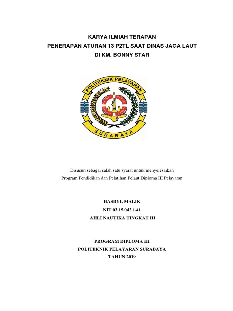 Penerapan Aturan P2TL di Dinas Jaga Laut | PDF