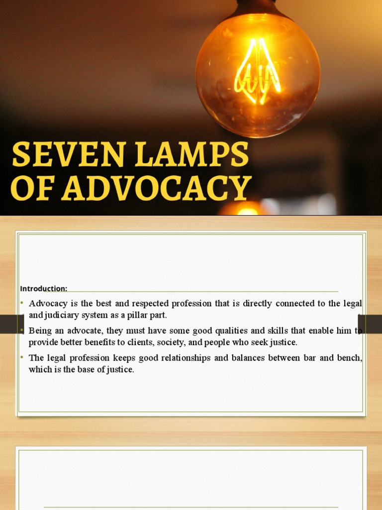 Seven Lamps of Advocacy-1 | PDF | Advocate | Courage