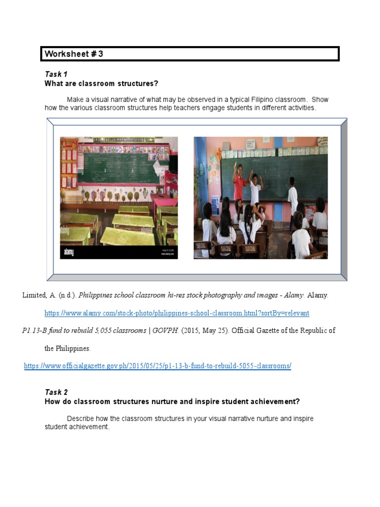 Filipino Classroom Structures Guide | PDF | Classroom | Learning