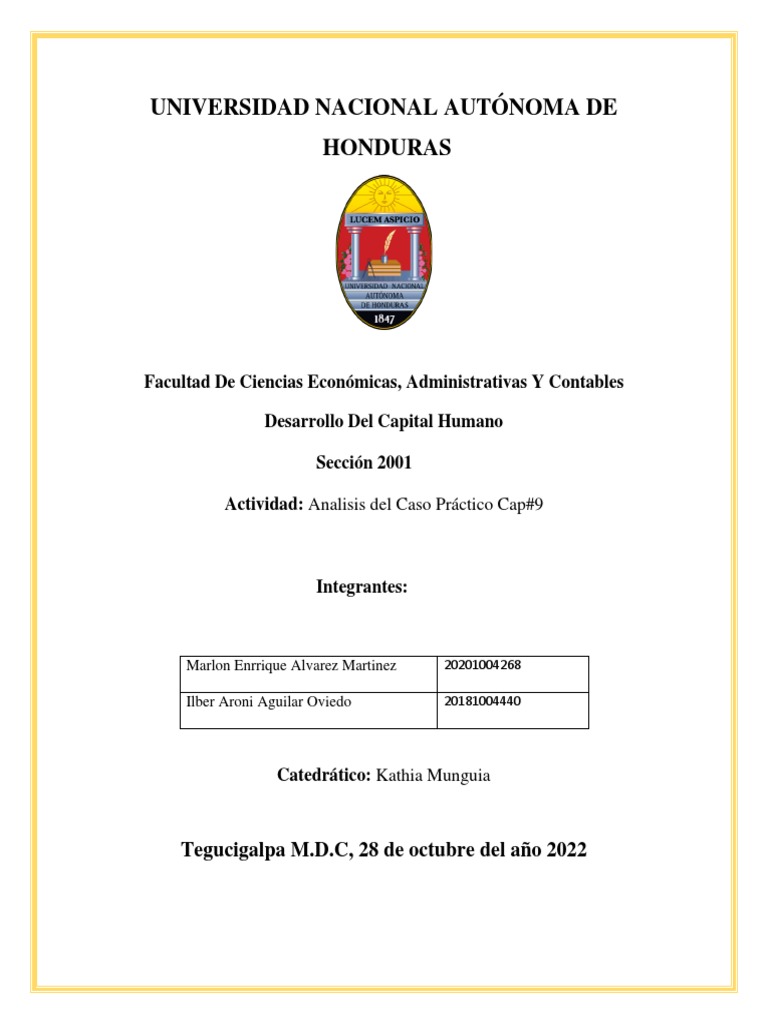 Actividad1 - Caso Práctico Cap.9 | PDF