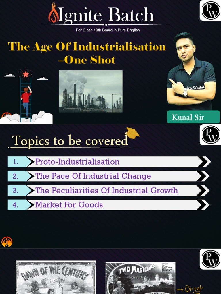 The Age of Industrialization One Shot - Class Notes | PDF | Weaving ...