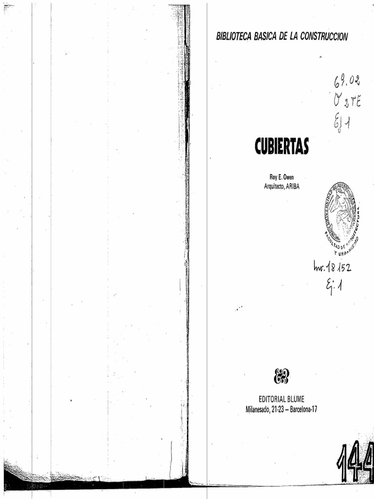 Cubiertas. Owen Ariba | PDF