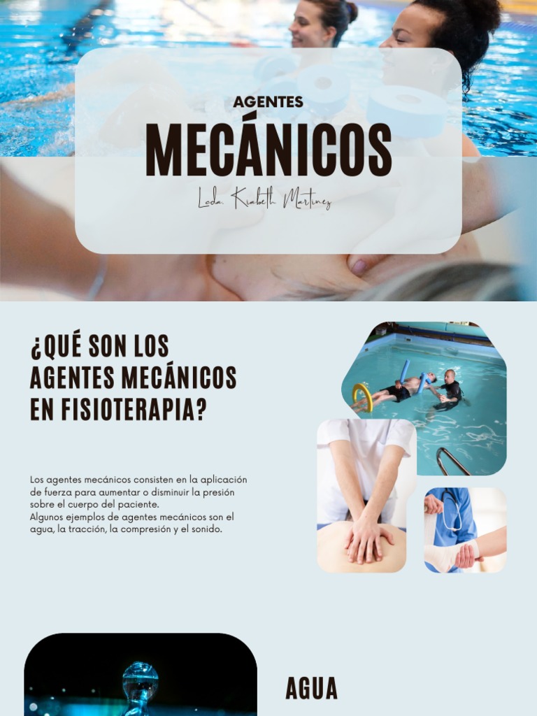 Agentes Mecánicos en Fisioterapia | PDF | Masaje | Ultrasonido