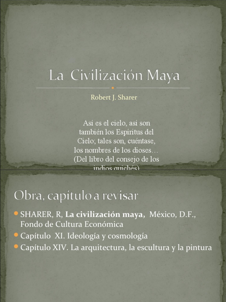 La Civilización Maya - Robert Sharer | PDF | Escultura | Civilización maya