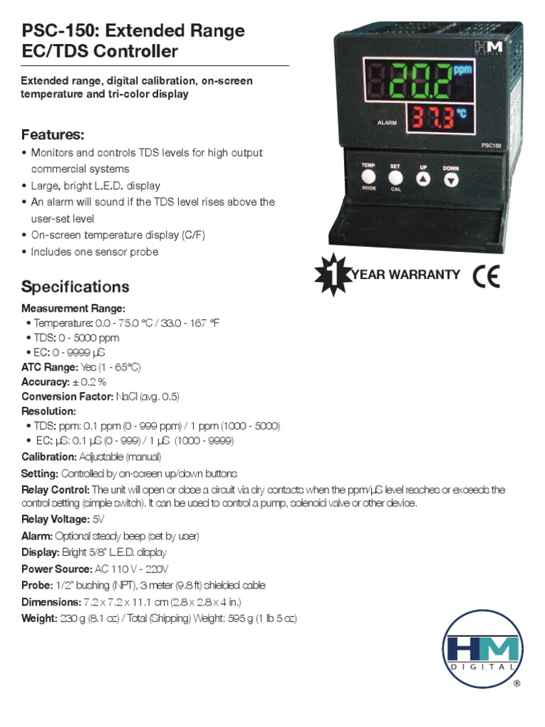 HM Digital PSC-150 PDF | PDF