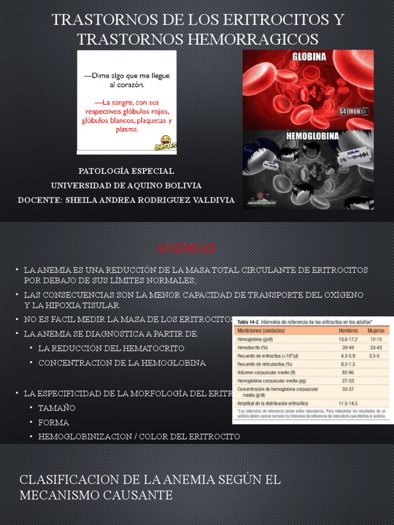 Capitulo 14. Trastornos de Los Eritrocitos y Trastornos Hemorragicos | PDF | Glóbulo rojo | Sangre