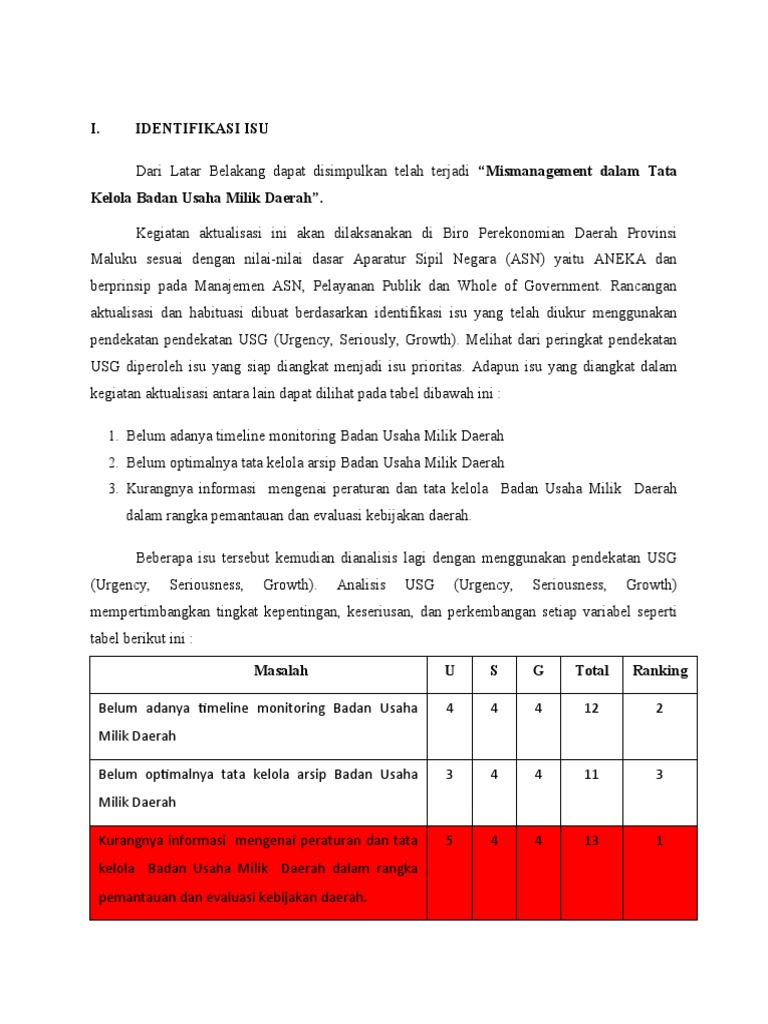 Identifikasi Isu | PDF