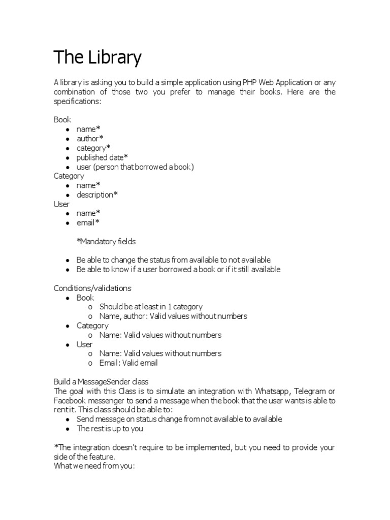 Code Challenge - PHP Laravel | PDF