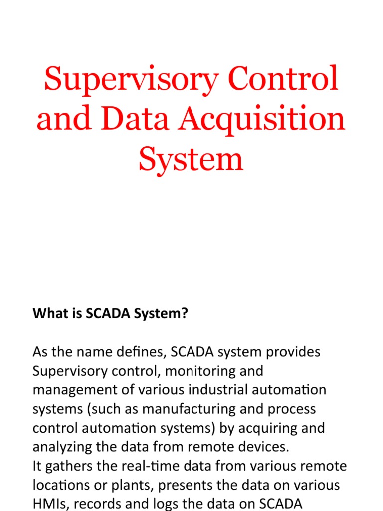 SCADA | PDF | Scada | Programmable Logic Controller SCADA | PDF | Scada | Programmable Logic Controller