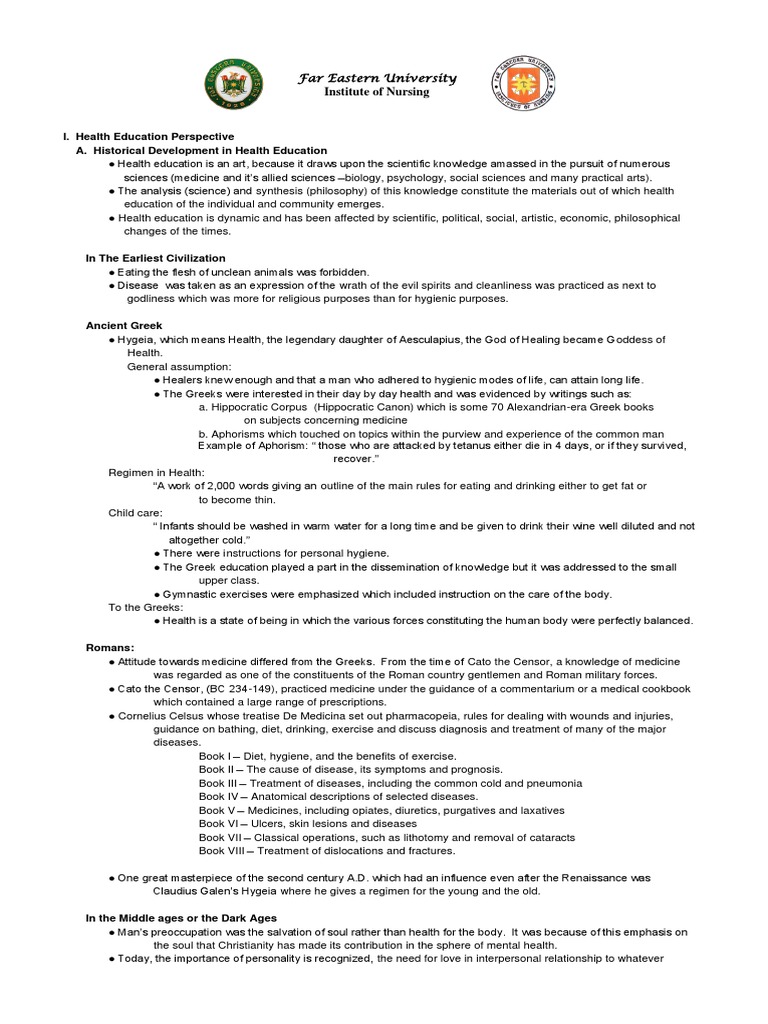 HE Module 1 Day 1 4 Handouts | PDF | Self Efficacy | Behavior