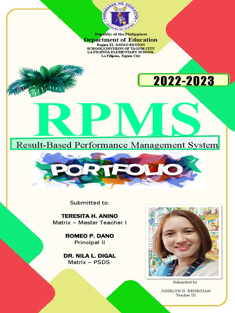Rpms Portfolio Cover | PDF