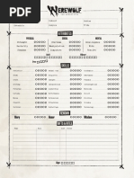 VTM V5 Character Sheet Template | PDF