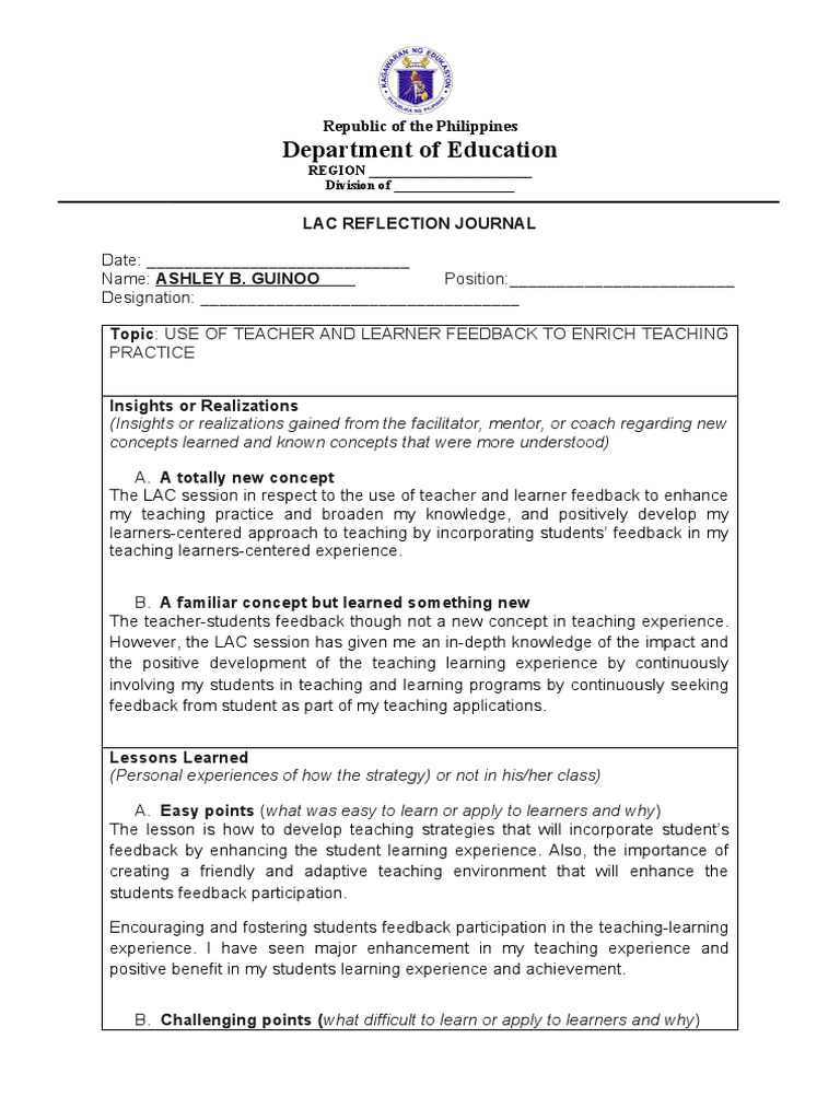 Teacher Feedback Insights | PDF | Learning | Teachers