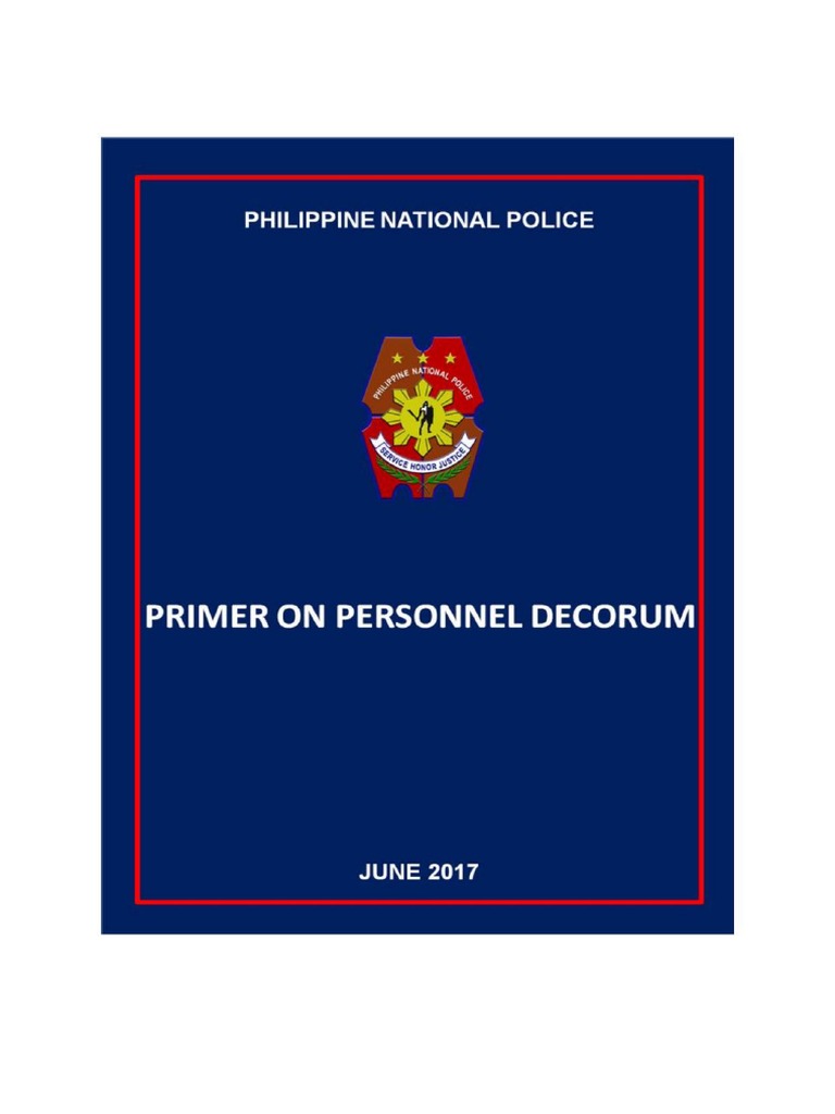 Primer On Personnel Decorum 1 | PDF