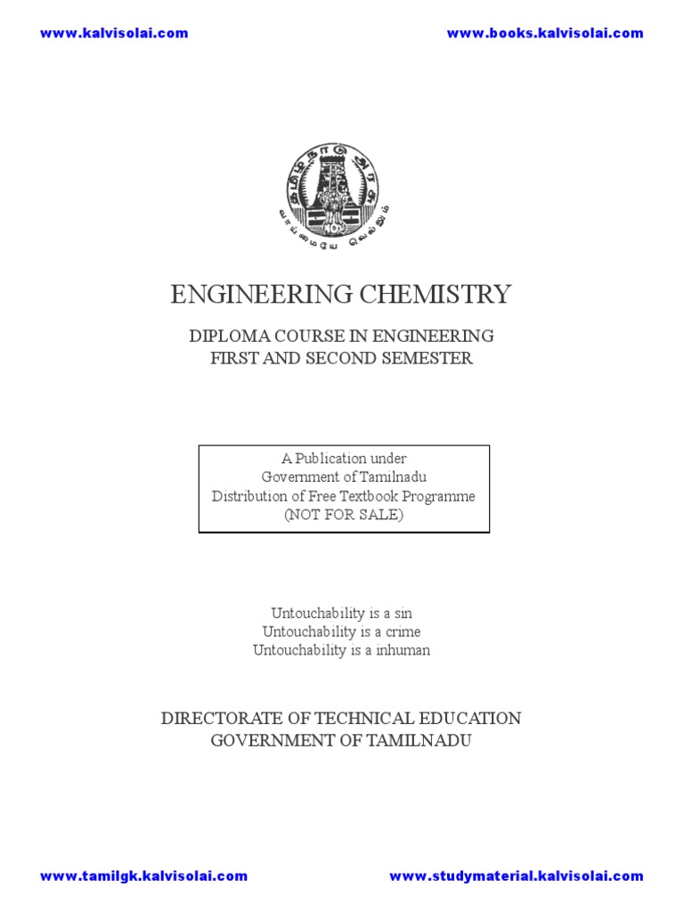 Chemistry Polytechnic Engineering-Chemistry Semester 1 and 2 Text Books ...
