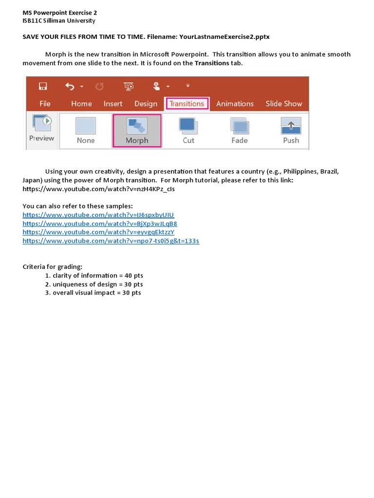 Powerpoint Morph | PDF
