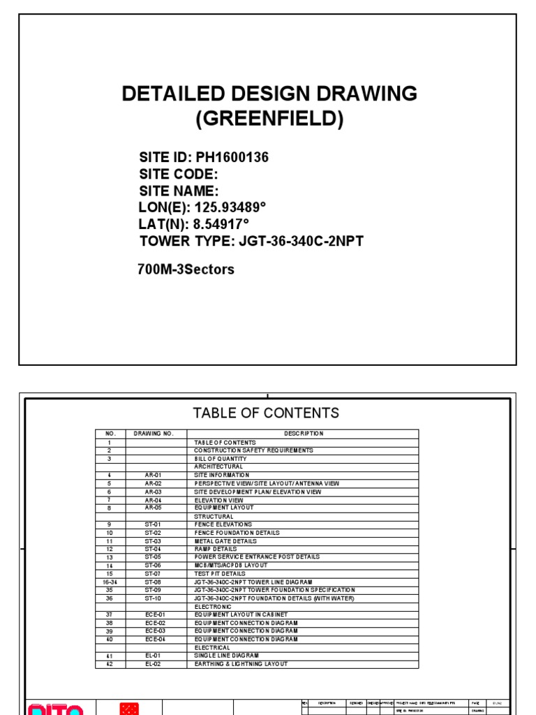 Dito Tower Plan | PDF | High Voltage | Insulator (Electricity)