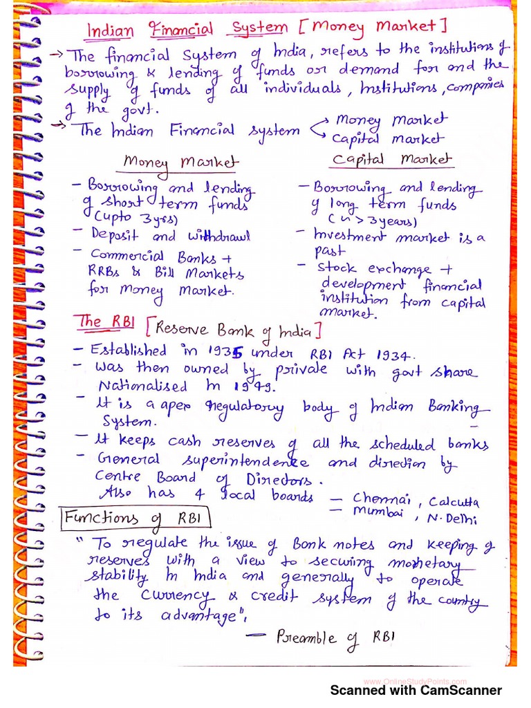 RBI COACHING Handwritten Notes | PDF