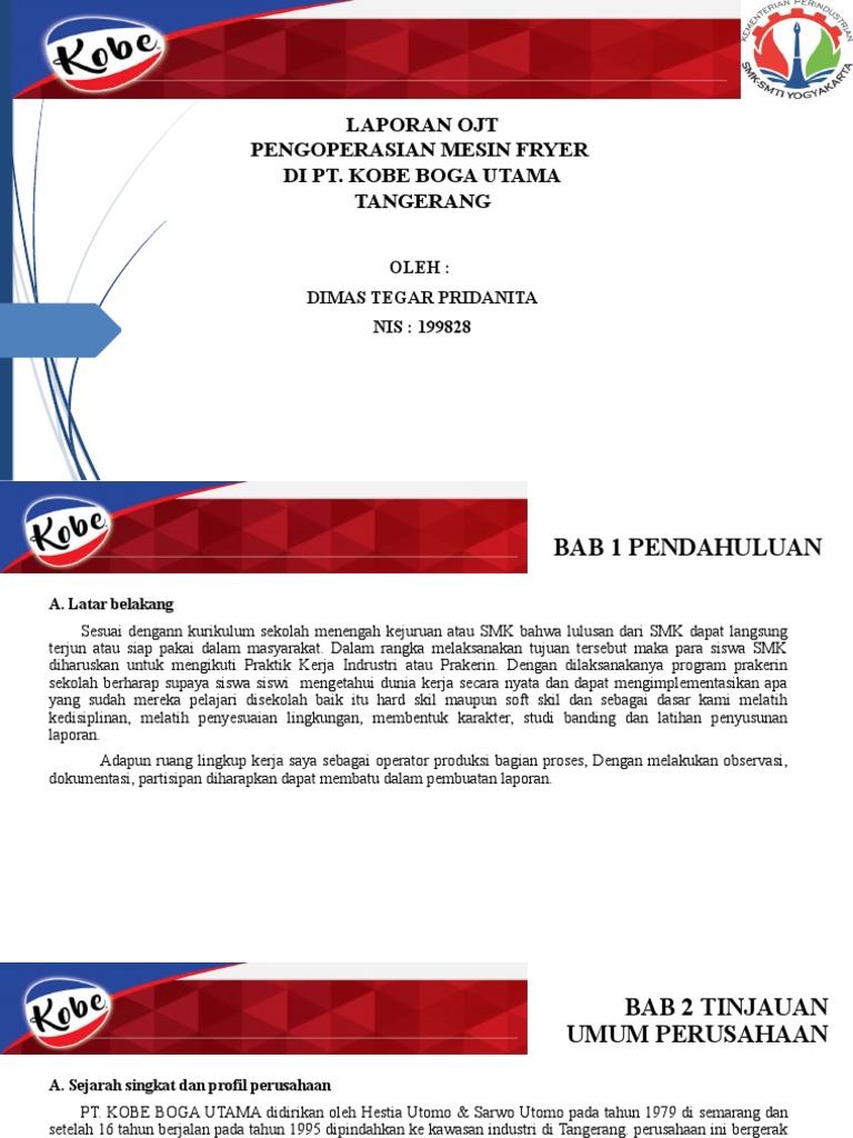 Presentasi Laporan OJT - Dimas Tegar Pridanita | PDF