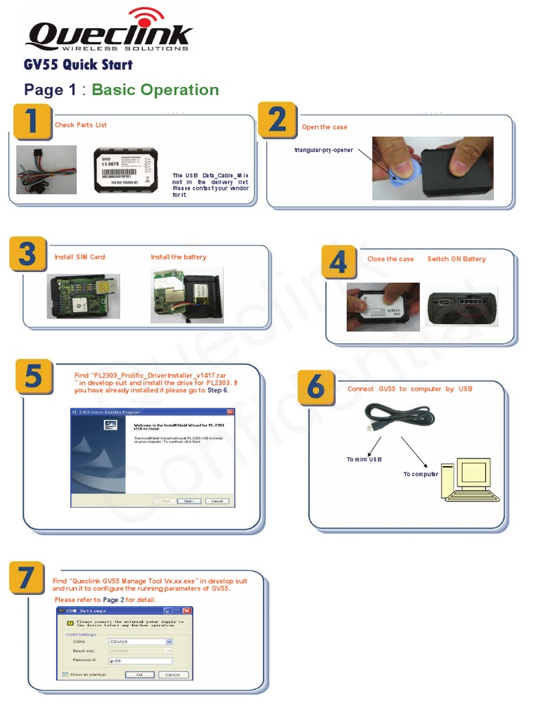 GV55 Quick Start V1.0 | PDF | Computer Science | Computing