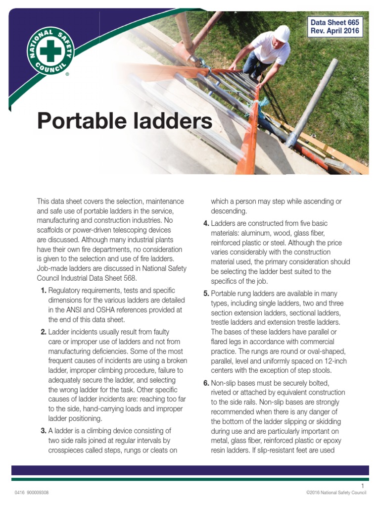 Portable Ladders | PDF | Ladder